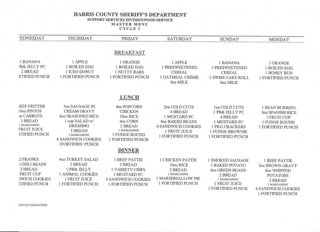 Harris County Jail: A Nutritional Survey of Pregnant Incarcerated ...