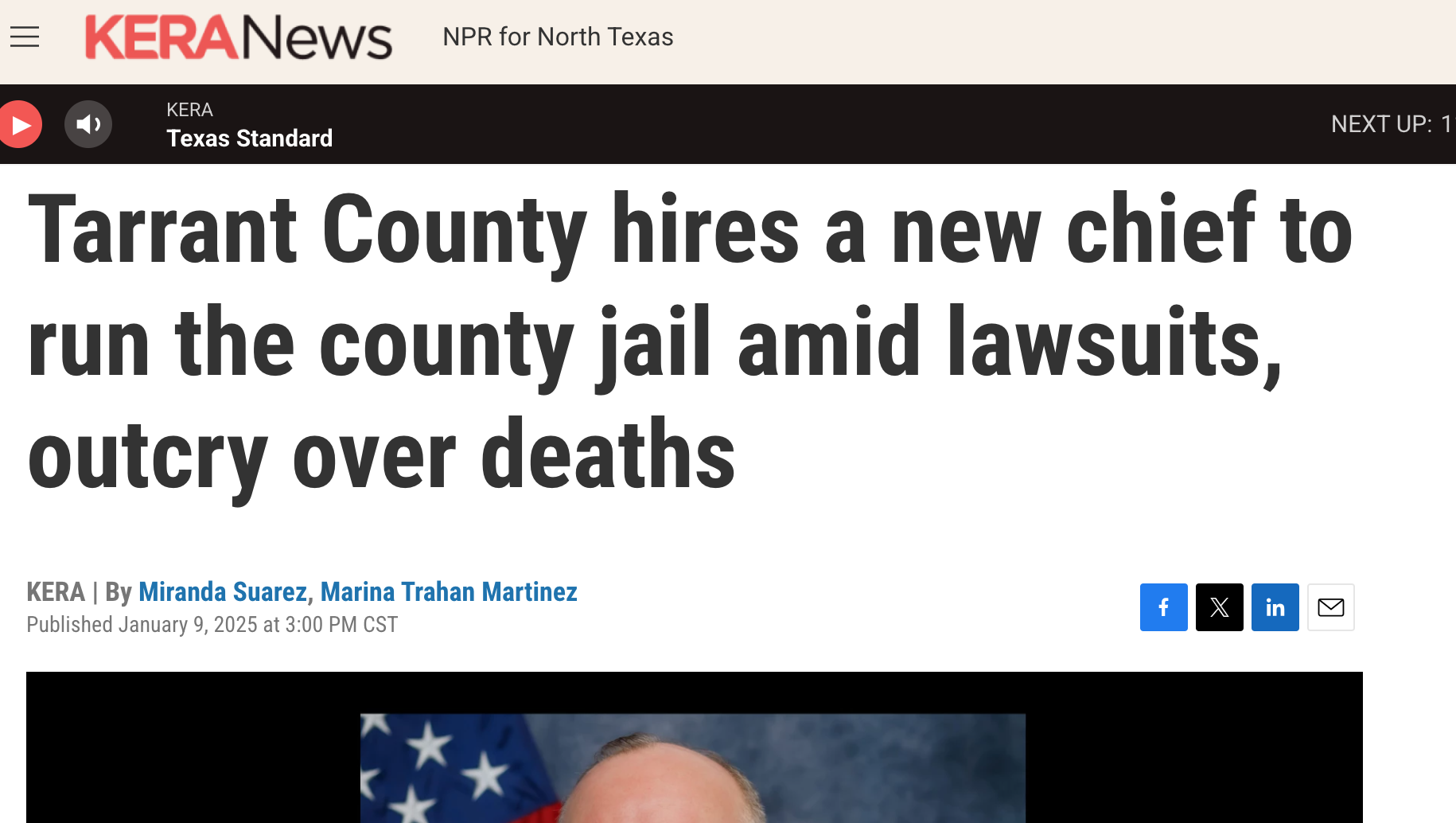 KERA News: Tarrant County hires a new chief to run the county jail amid lawsuits, outcry over ...