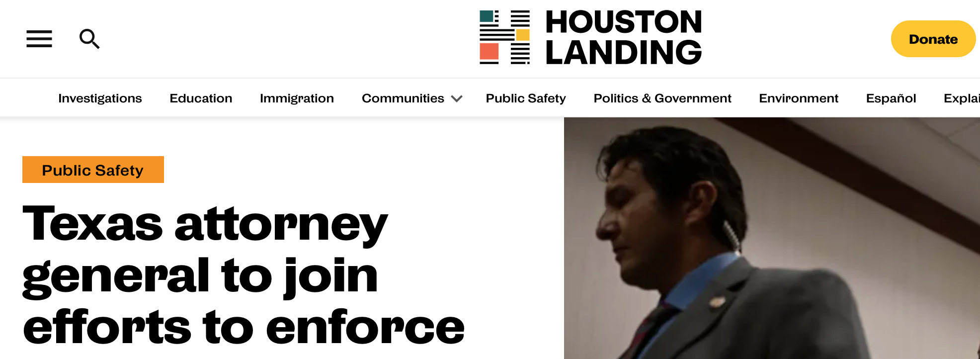 Houston Landing: Texas attorney general to join efforts to enforce state standards at Harris ...